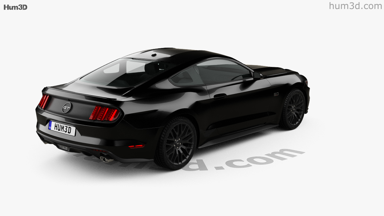 360 view of Ford Mustang GT EU-spec fastback 2020 3D model - 3DModels store
