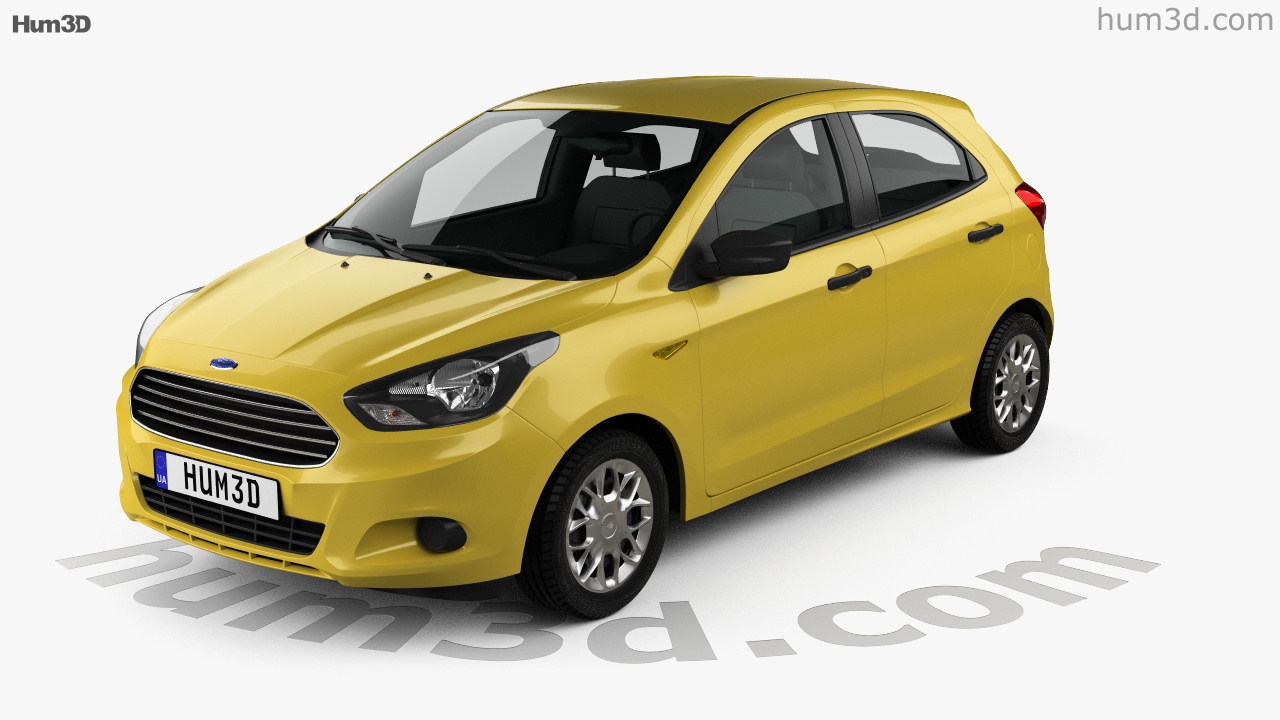 360 view of Ford Figo 2019 3D model - 3DModels store