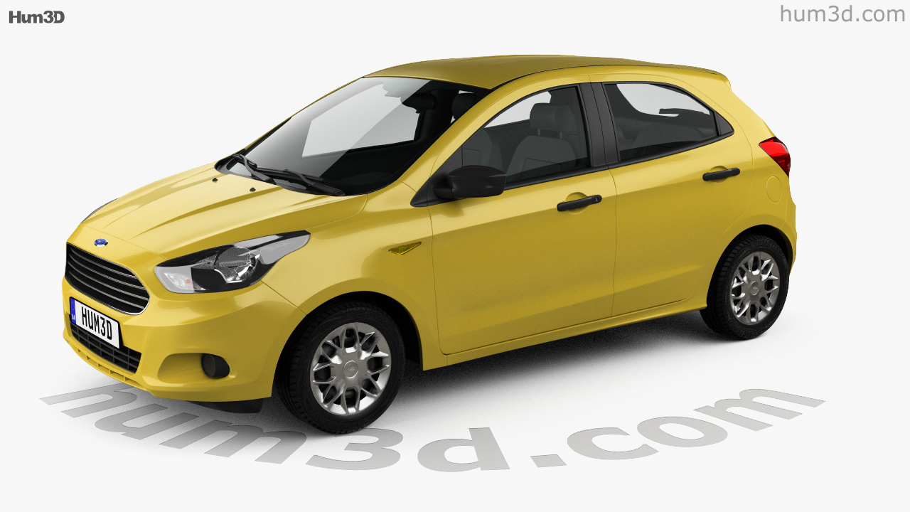 360 view of Ford Figo 2019 3D model - 3DModels store