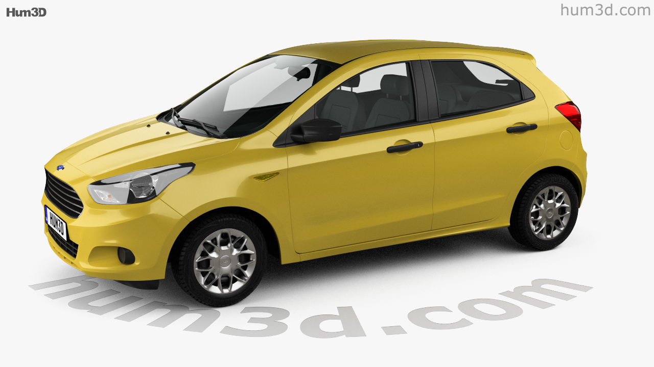 360 view of Ford Figo 2019 3D model - 3DModels store