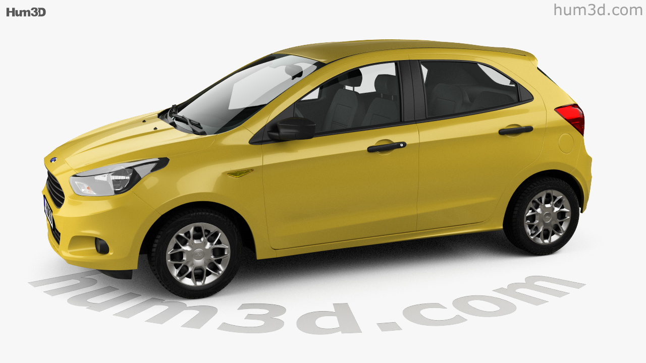 360 view of Ford Figo 2019 3D model - 3DModels store