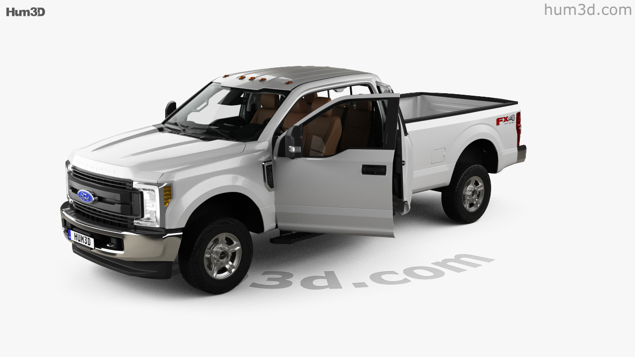360 view of Ford F-250 Super Duty Super Cab XLT with HQ interior 2018 ...