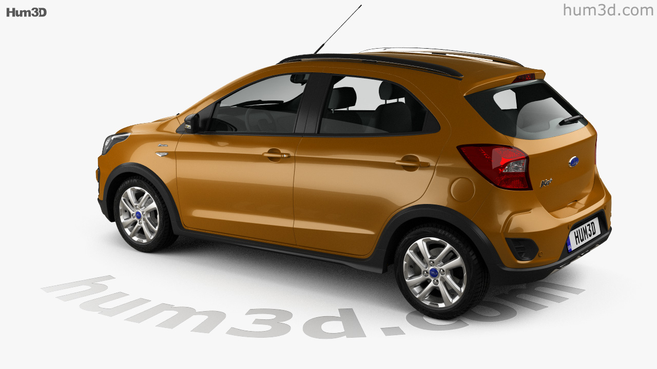 360 view of Ford Ka plus Active Freestyle hatchback 2022 3D model ...