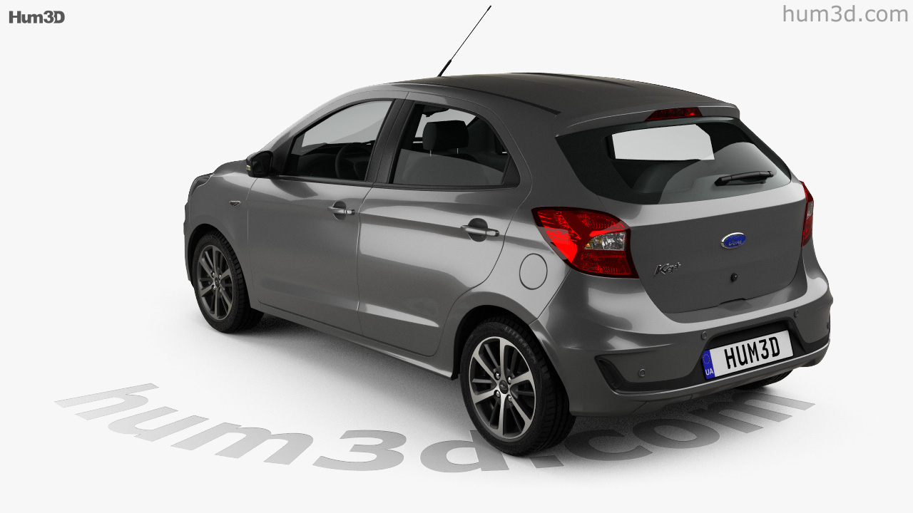 360 view of Ford Ka plus Ultimate hatchback 2022 3D model - 3DModels store