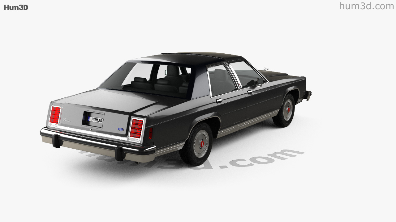 360 view of Ford LTD Crown Victoria 1991 3D model - 3DModels store