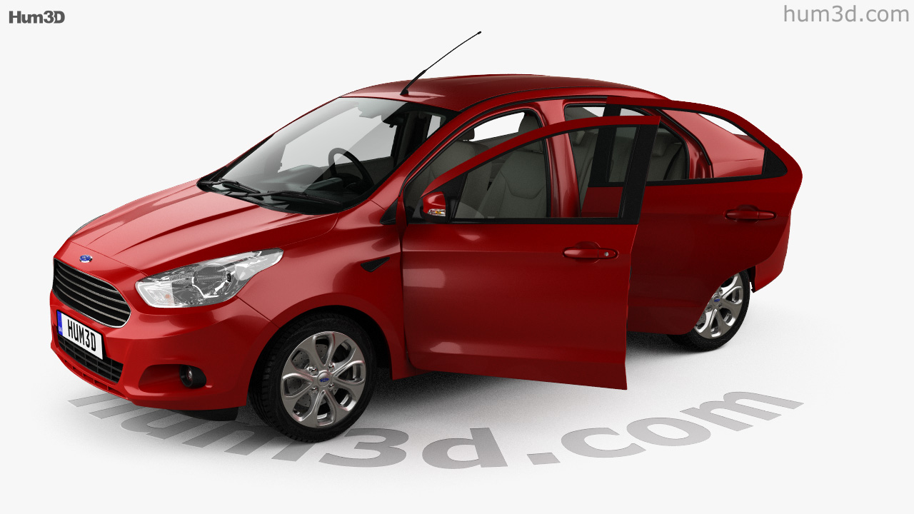 360 view of Ford Figo Aspire with HQ interior 2013 3D model - 3DModels ...