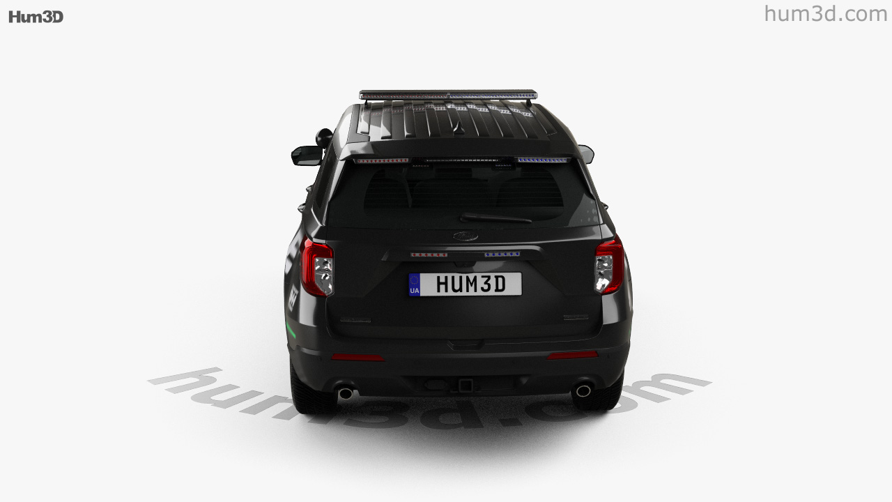 360 view of Ford Explorer Police Interceptor Utility 2022 3D model ...