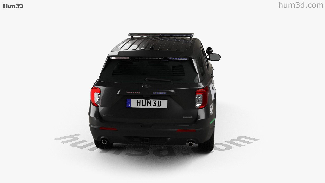 360 view of Ford Explorer Police Interceptor Utility 2022 3D model ...