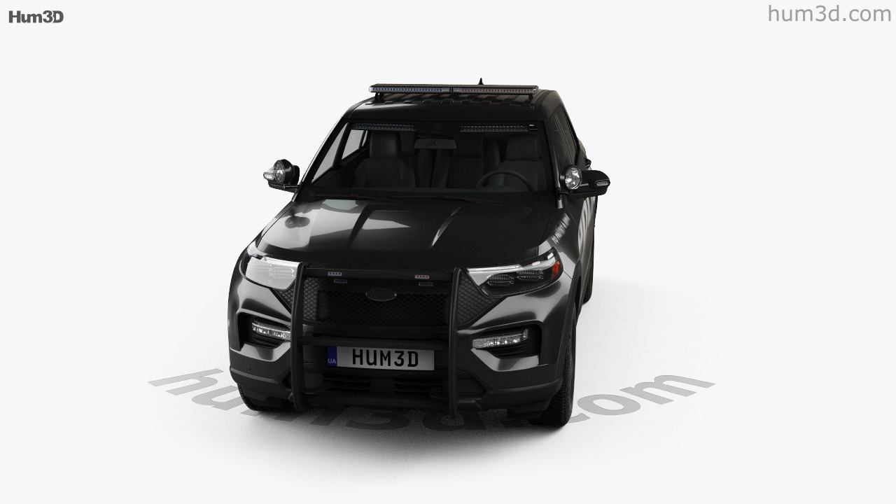 360 view of Ford Explorer Police Interceptor Utility 2022 3D model ...