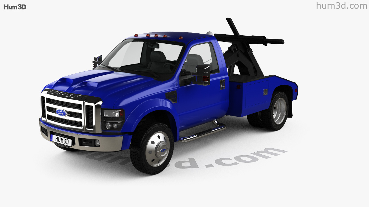 360 view of Ford F-550 Super Duty Regular Cab Tow Truck 2007 3D model ...
