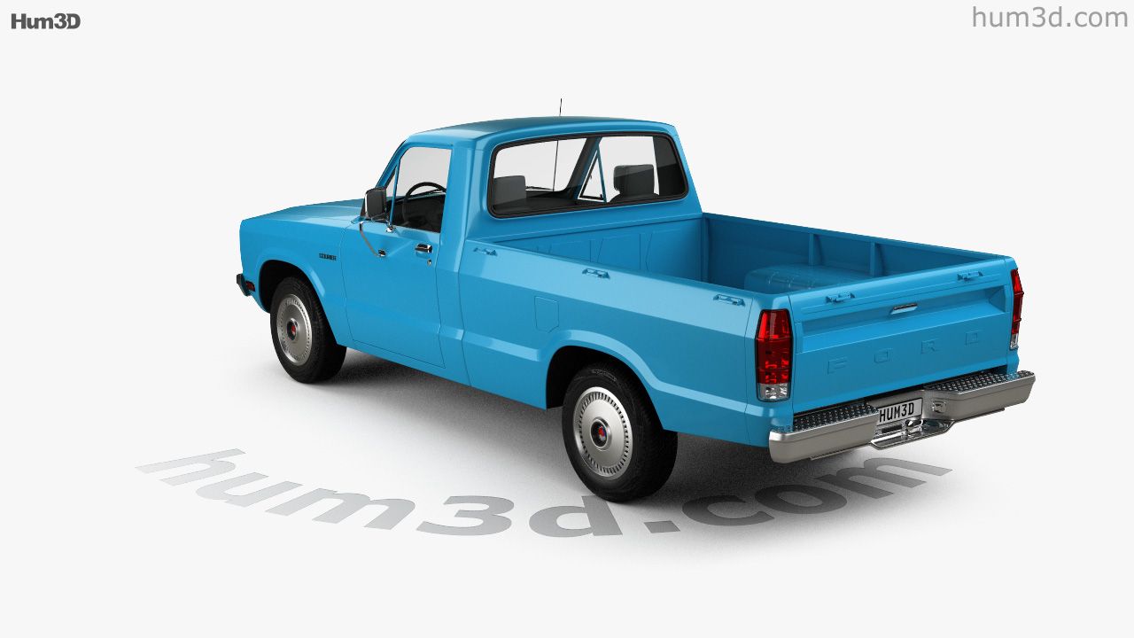 360 view of Ford Courier 1977 3D model - 3DModels store