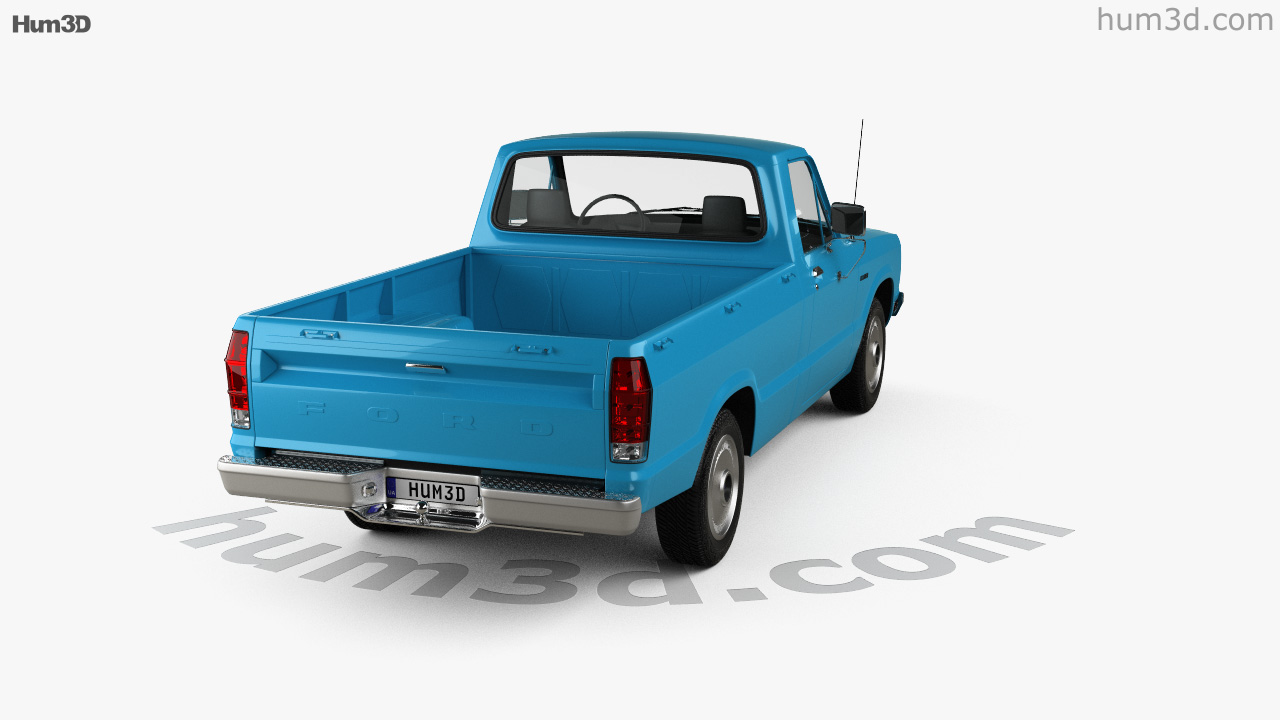360 view of Ford Courier 1977 3D model - 3DModels store