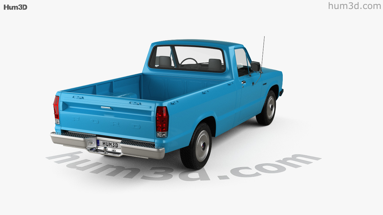 360 view of Ford Courier 1977 3D model - 3DModels store