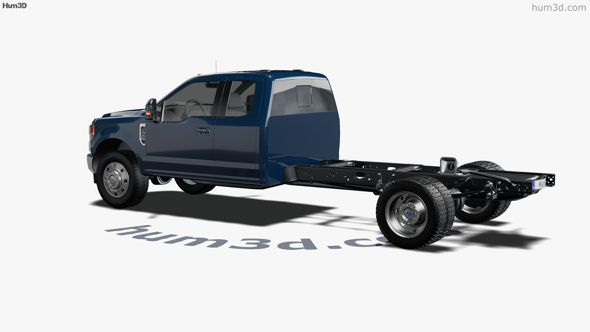 360 view of Ford F-550 Super Duty Super Cab Chassis Lariat 2022 3D ...