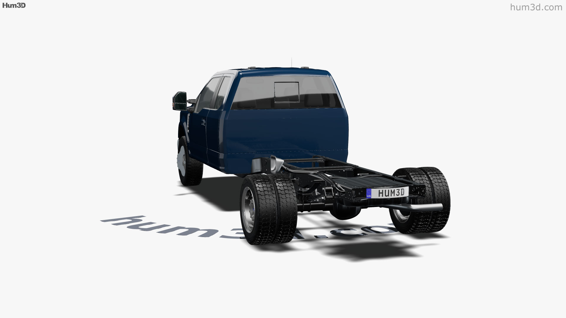 360 view of Ford F-550 Super Duty Super Cab Chassis Lariat 2022 3D ...