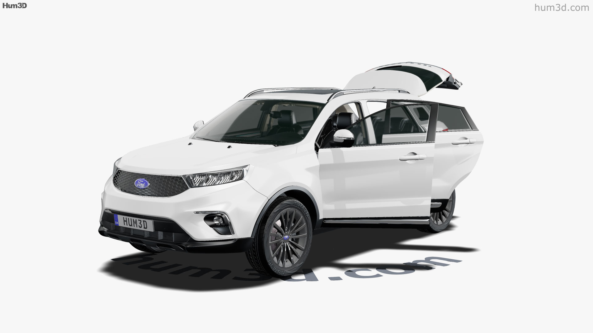 360 view of Ford Territory CN-spec with HQ interior 2021 3D model ...
