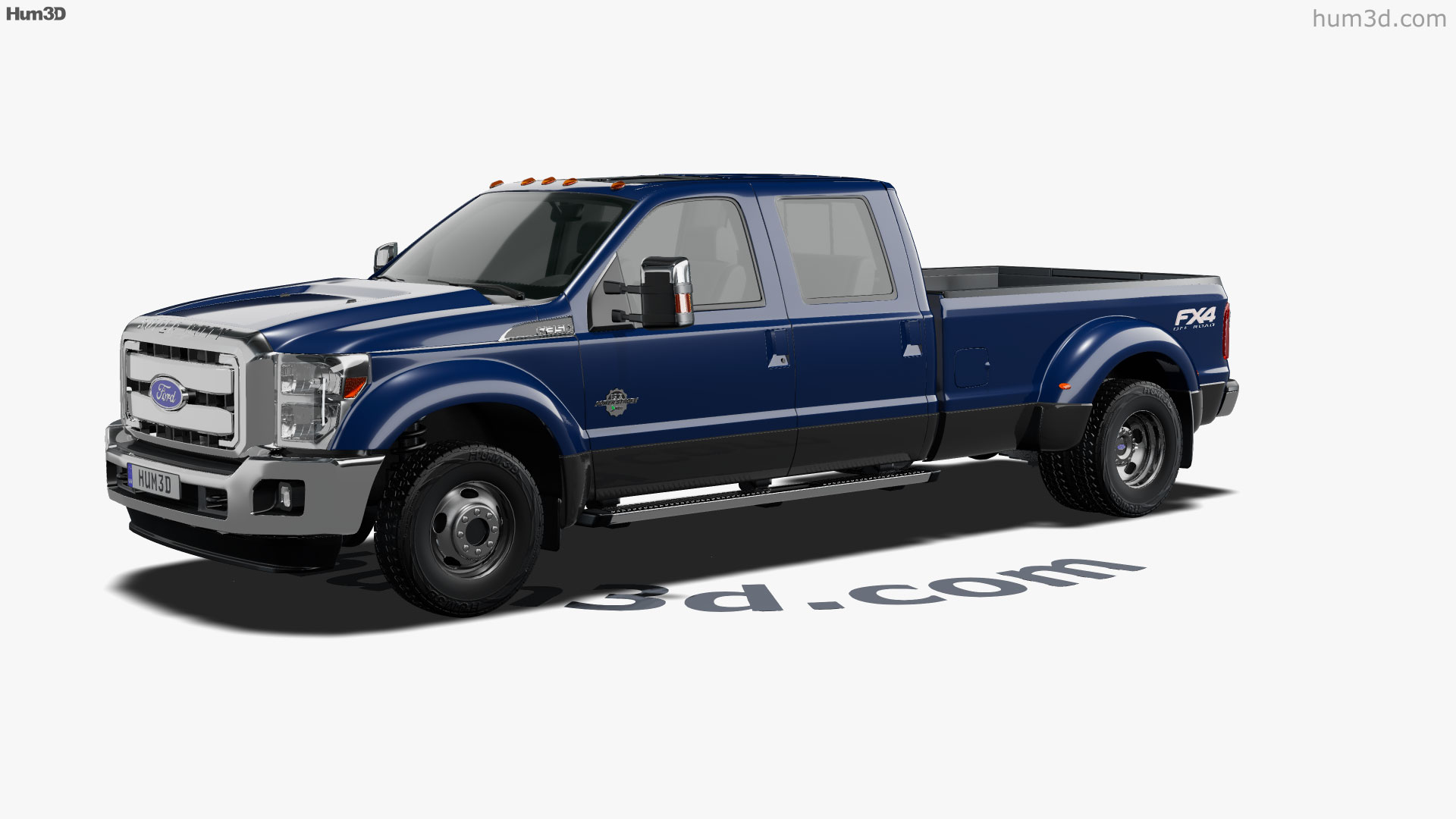 360 view of Ford F-450 SuperDuty Crew Cab Dually Lariat 2018 3D model ...