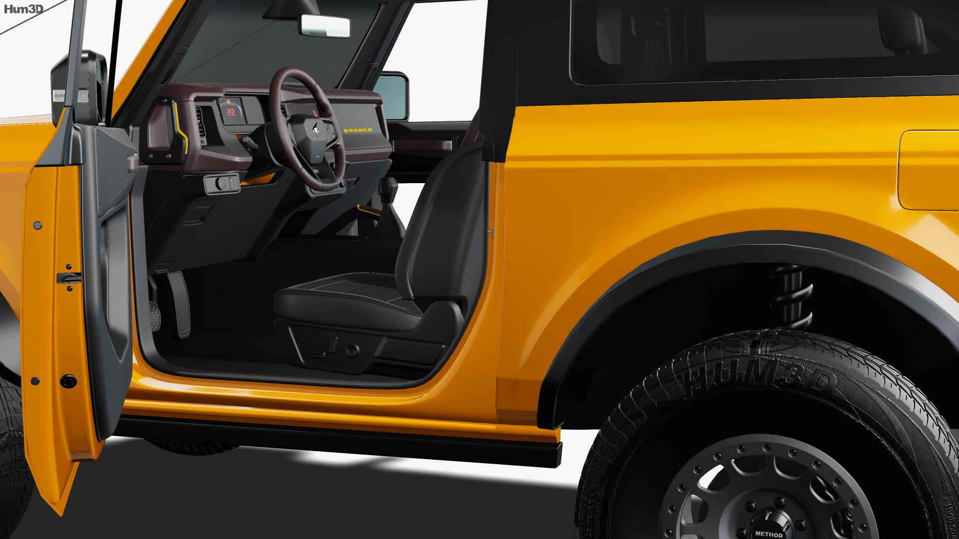 360 view of Ford Bronco Preproduction 2-door with HQ interior 2022 3D ...