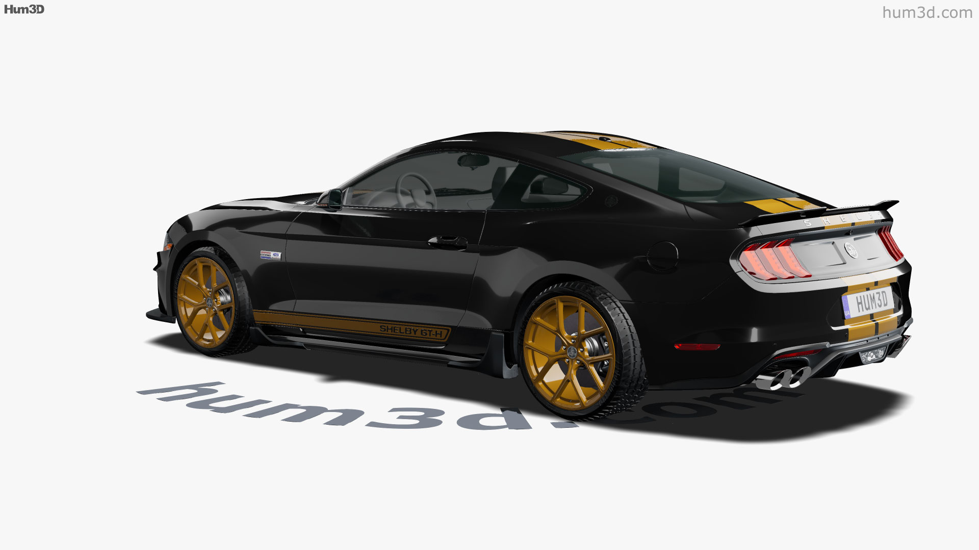 360 view of Ford Mustang Shelby GT-H coupe 2022 3D model - 3DModels store
