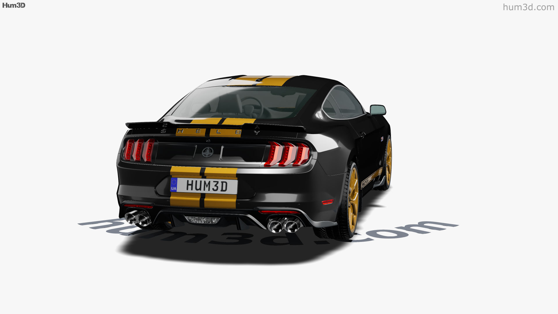 360 view of Ford Mustang Shelby GT-H coupe 2022 3D model - 3DModels store