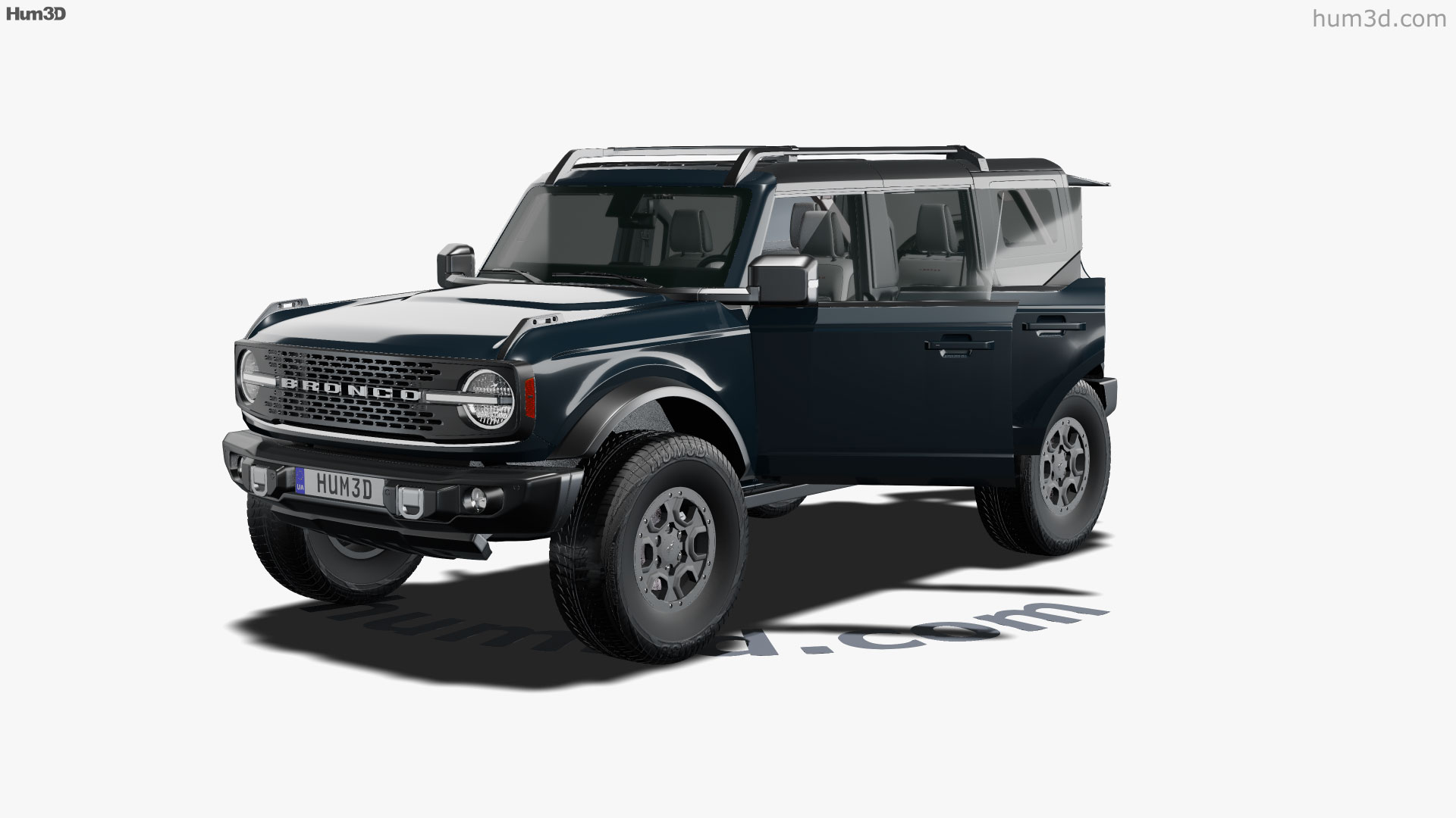 360 view of Ford Bronco Badlands Preproduction 4-door with HQ interior ...