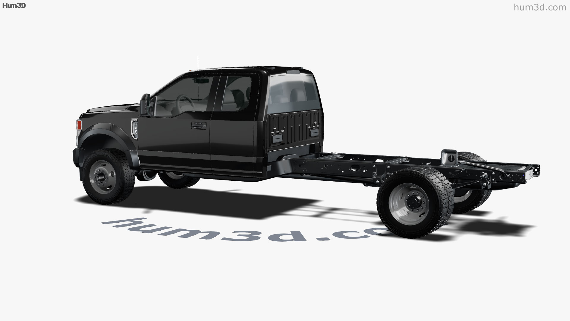 360 view of Ford F-550 Super Duty Extended Cab 84CA XL Chassis 2024 3D ...
