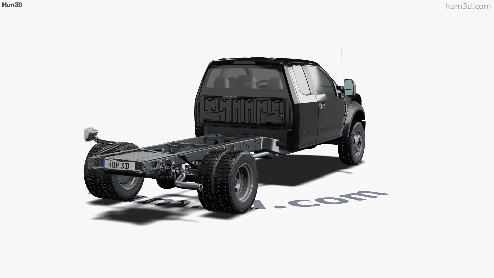 360 view of Ford F-550 Super Duty Extended Cab 84CA XL Chassis 2024 3D ...