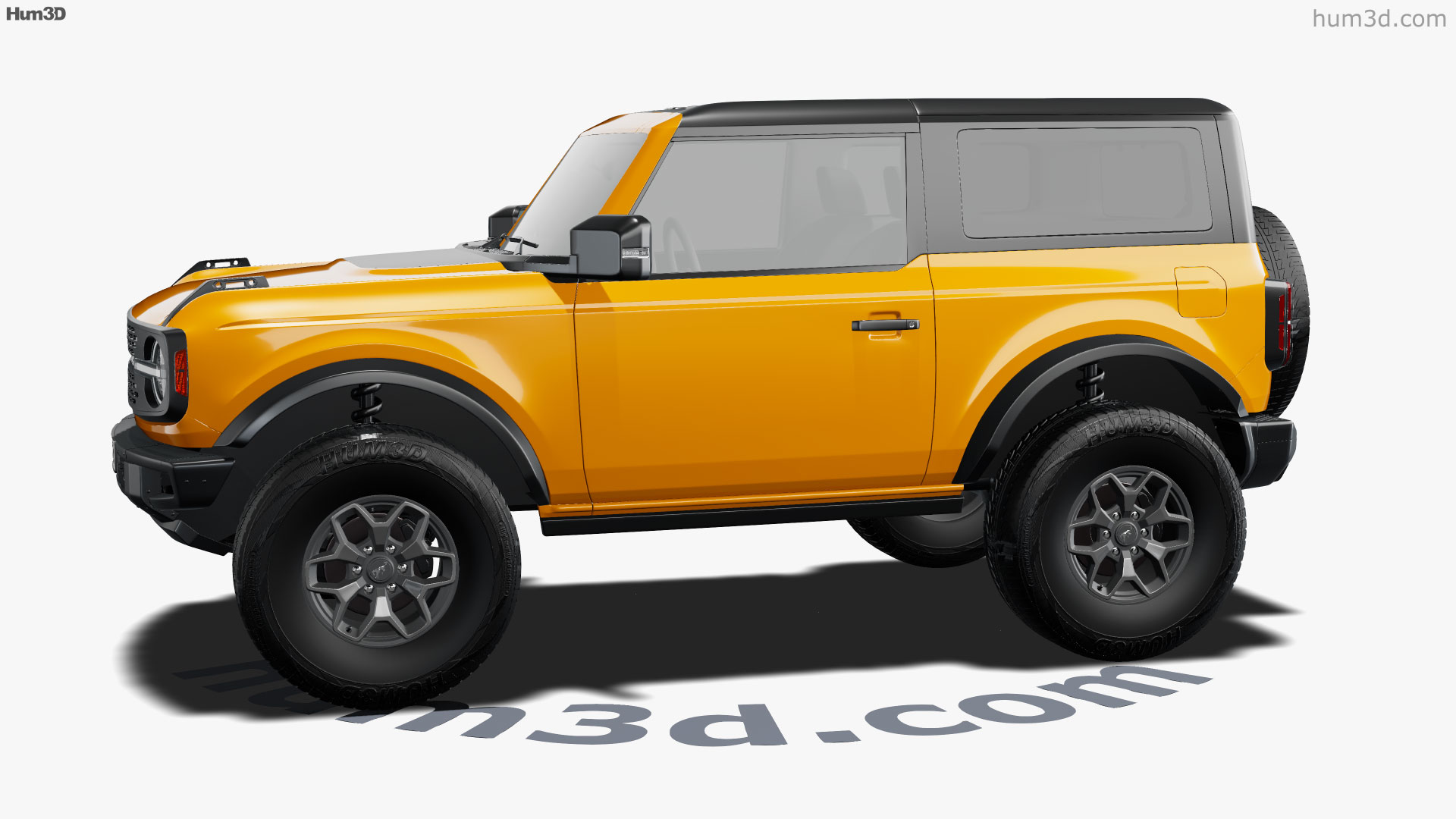 Ford Bronco двухдверный Badlands 2022 3D модель - Круговой обзор 360 ...