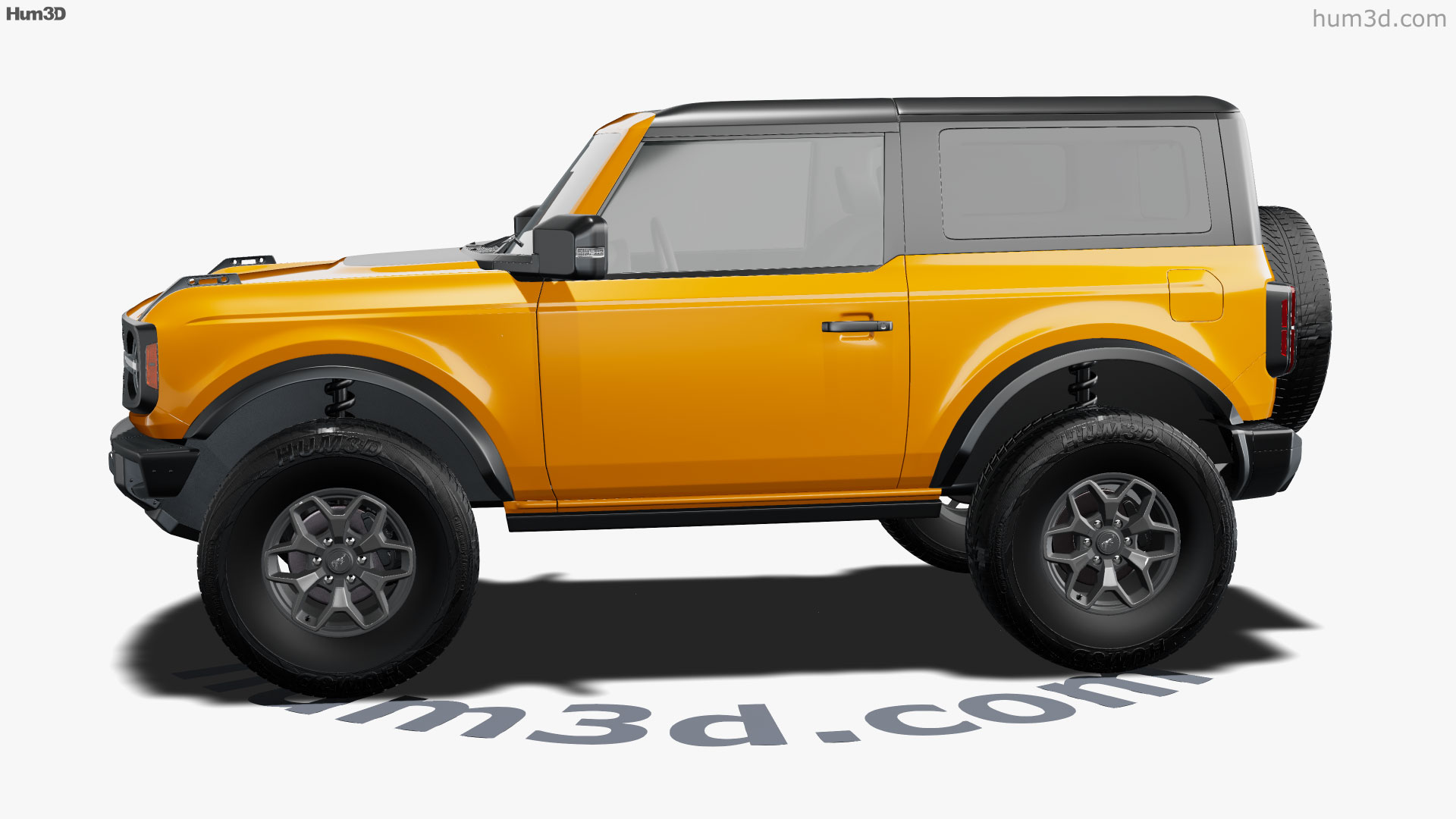 Ford Bronco двухдверный Badlands 2022 3D модель - Круговой обзор 360 ...