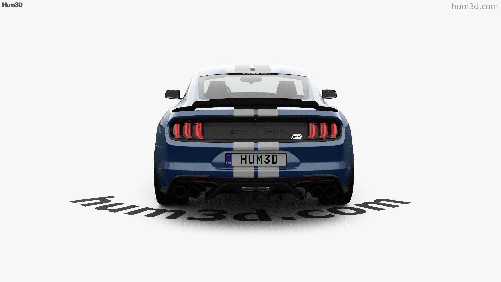360 view of Ford Mustang Shelby GT500 KR coupe 2023 3D model - 3DModels ...