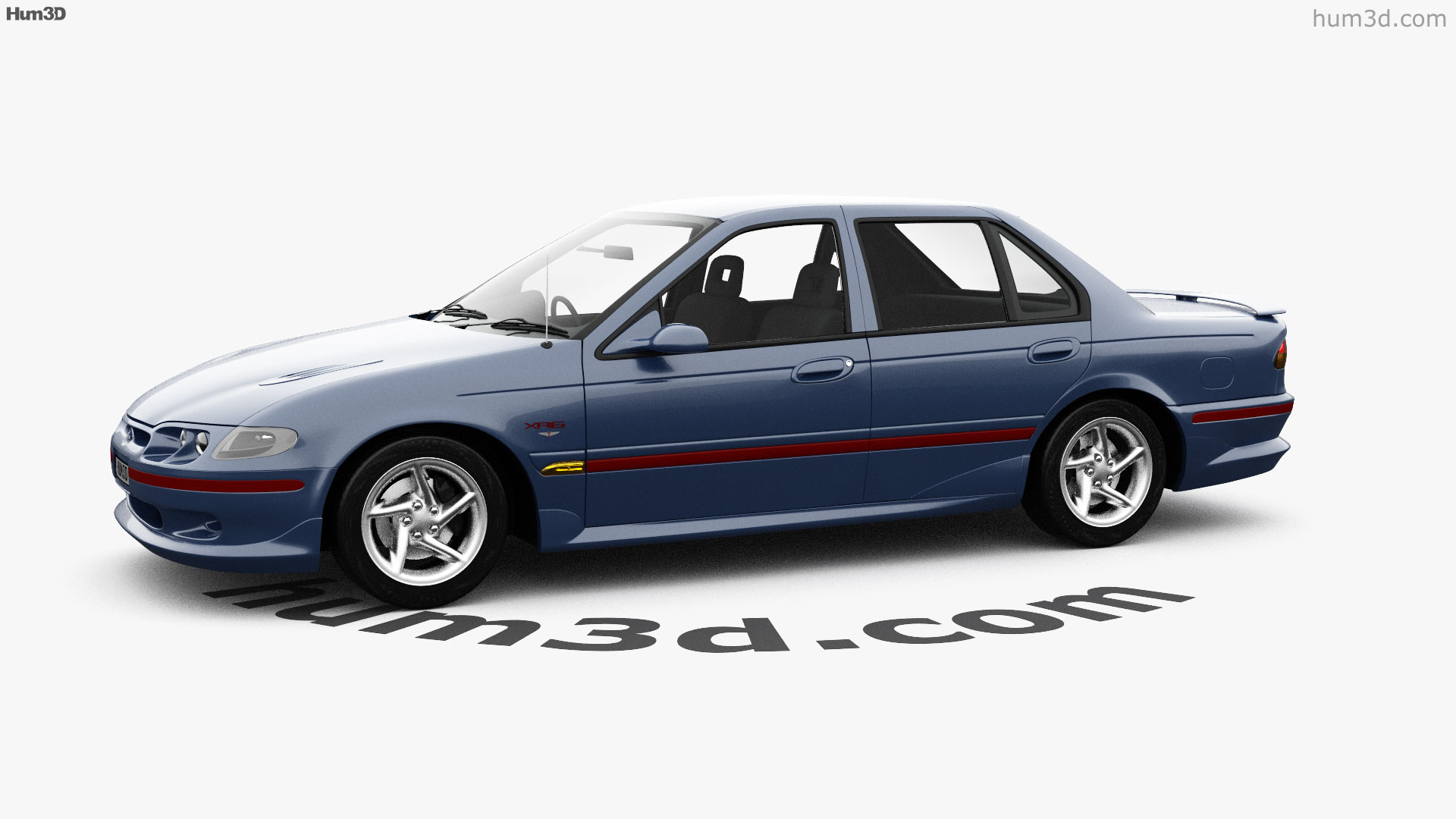360 view of Ford Falcon XR6 2010 3D model - 3DModels store