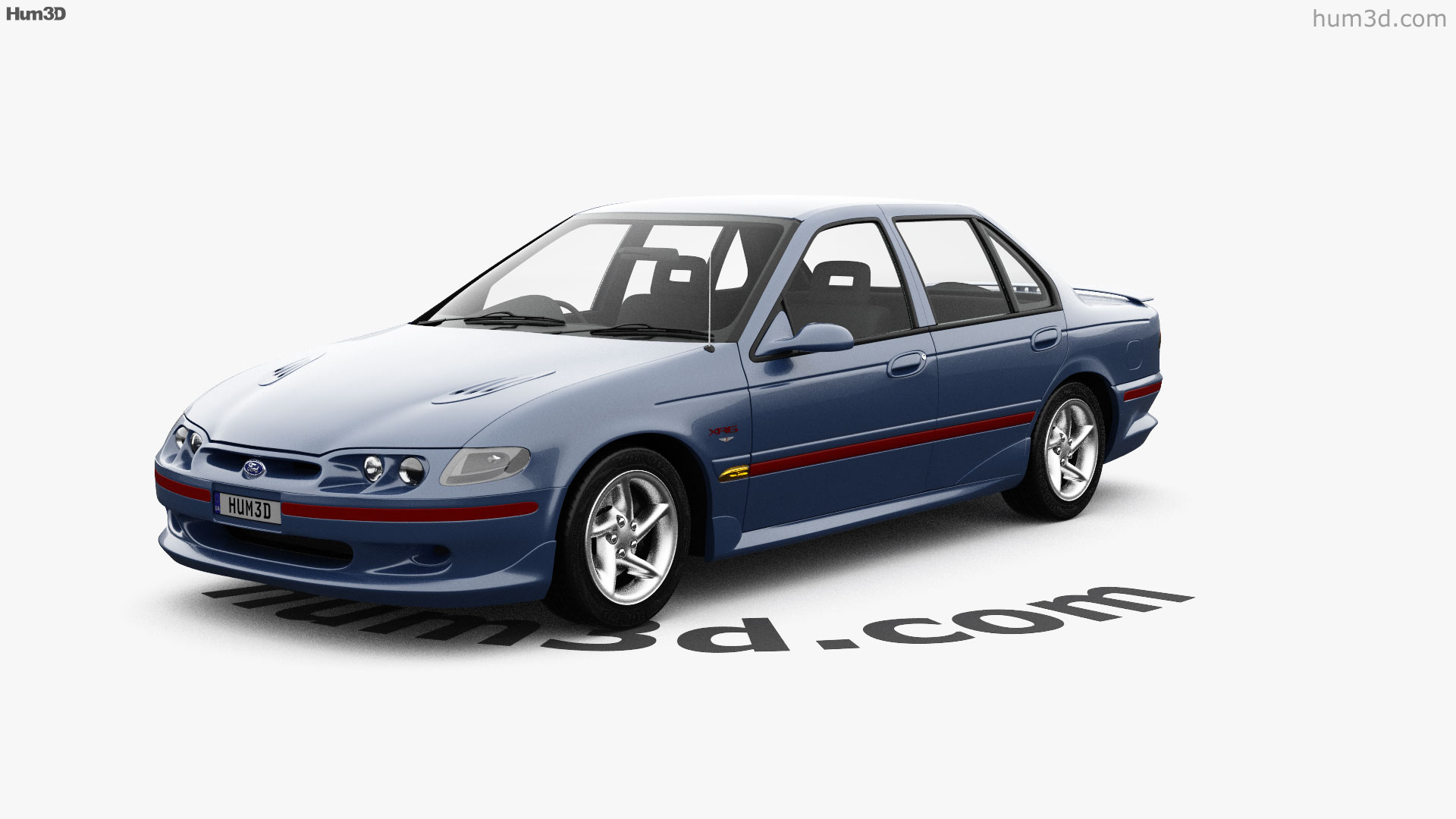 360 view of Ford Falcon XR6 2010 3D model - 3DModels store