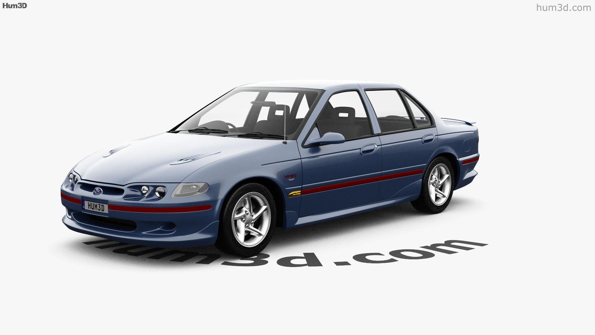 360 view of Ford Falcon XR6 2010 3D model - 3DModels store