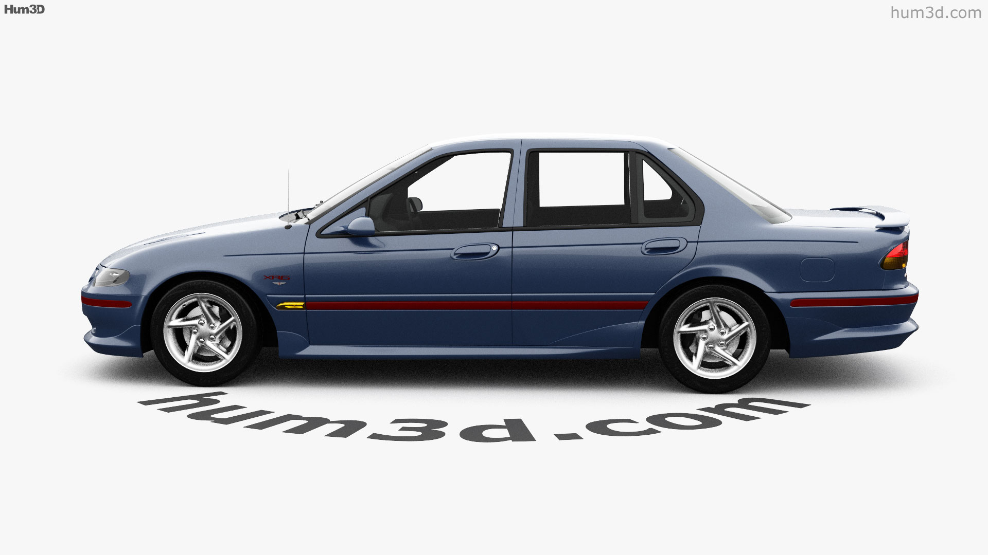 360 view of Ford Falcon XR6 2010 3D model - 3DModels store