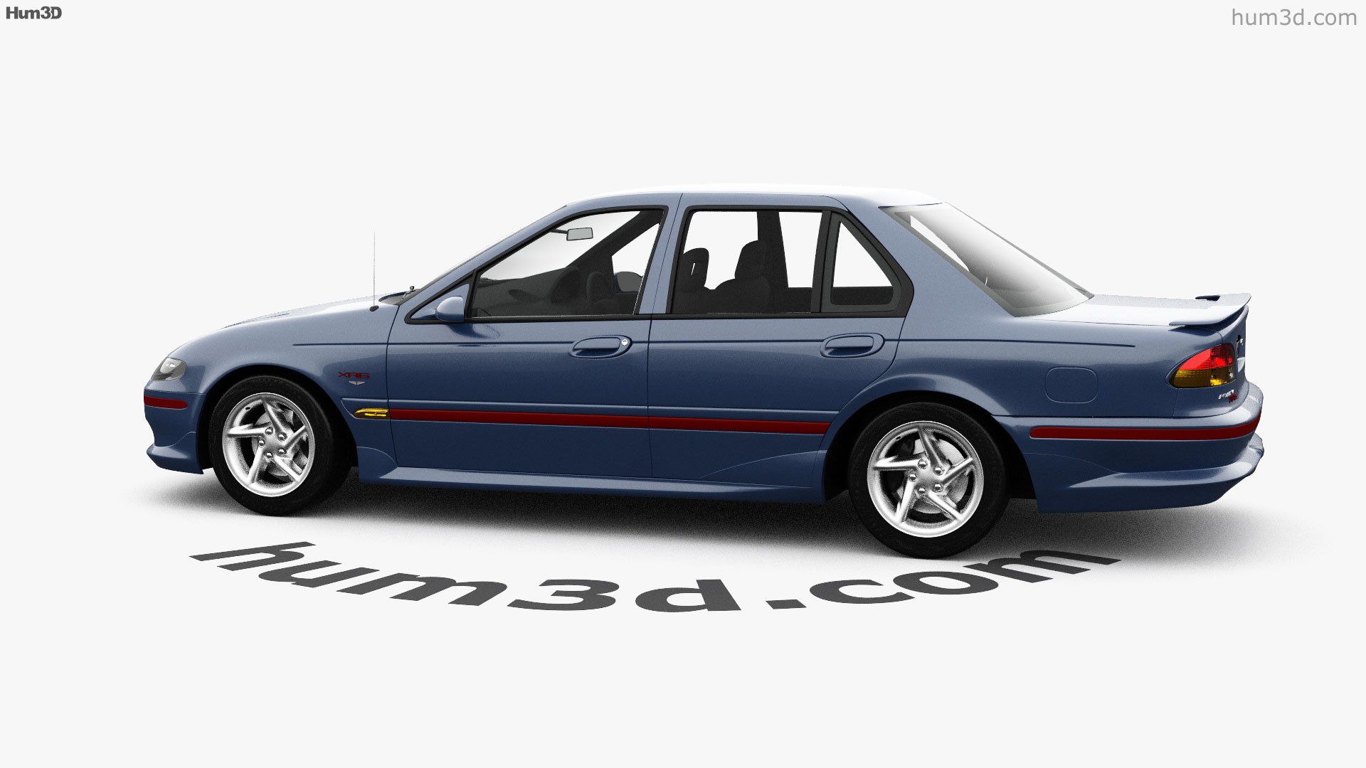 360 view of Ford Falcon XR6 2010 3D model - 3DModels store