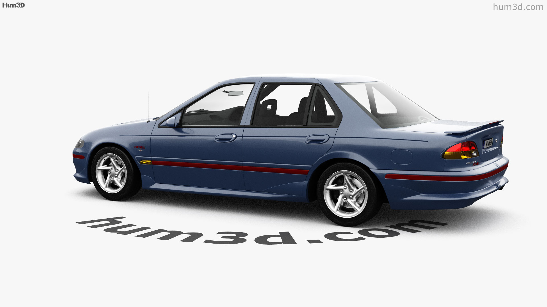 360 view of Ford Falcon XR6 2010 3D model - 3DModels store
