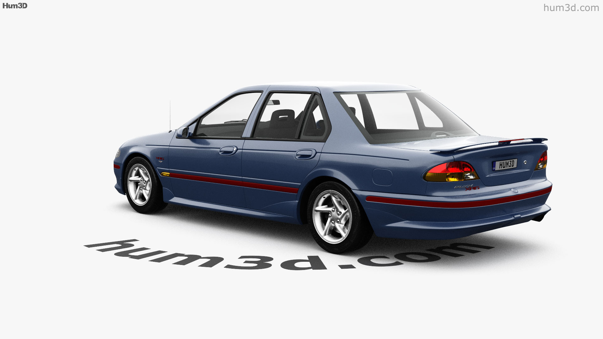 360 view of Ford Falcon XR6 2010 3D model - 3DModels store