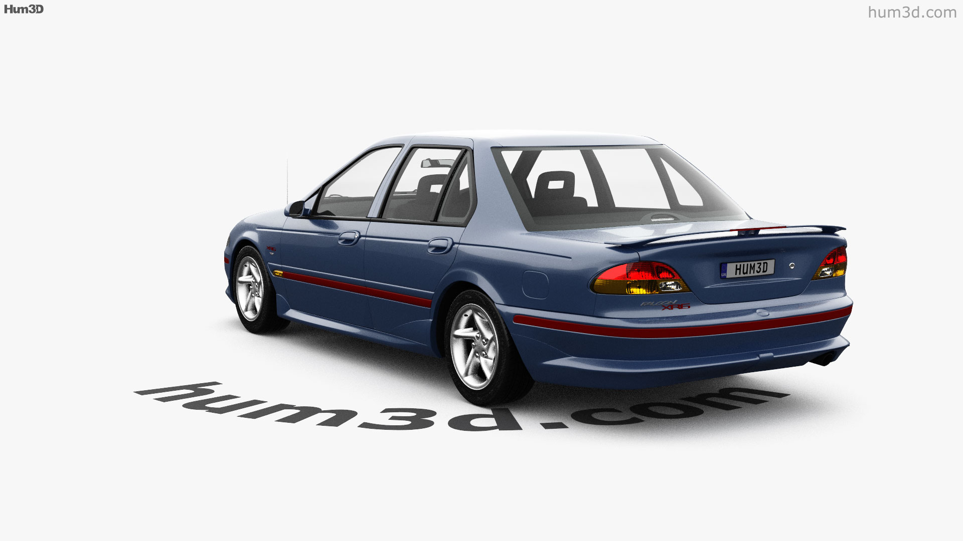 360 view of Ford Falcon XR6 2010 3D model - 3DModels store