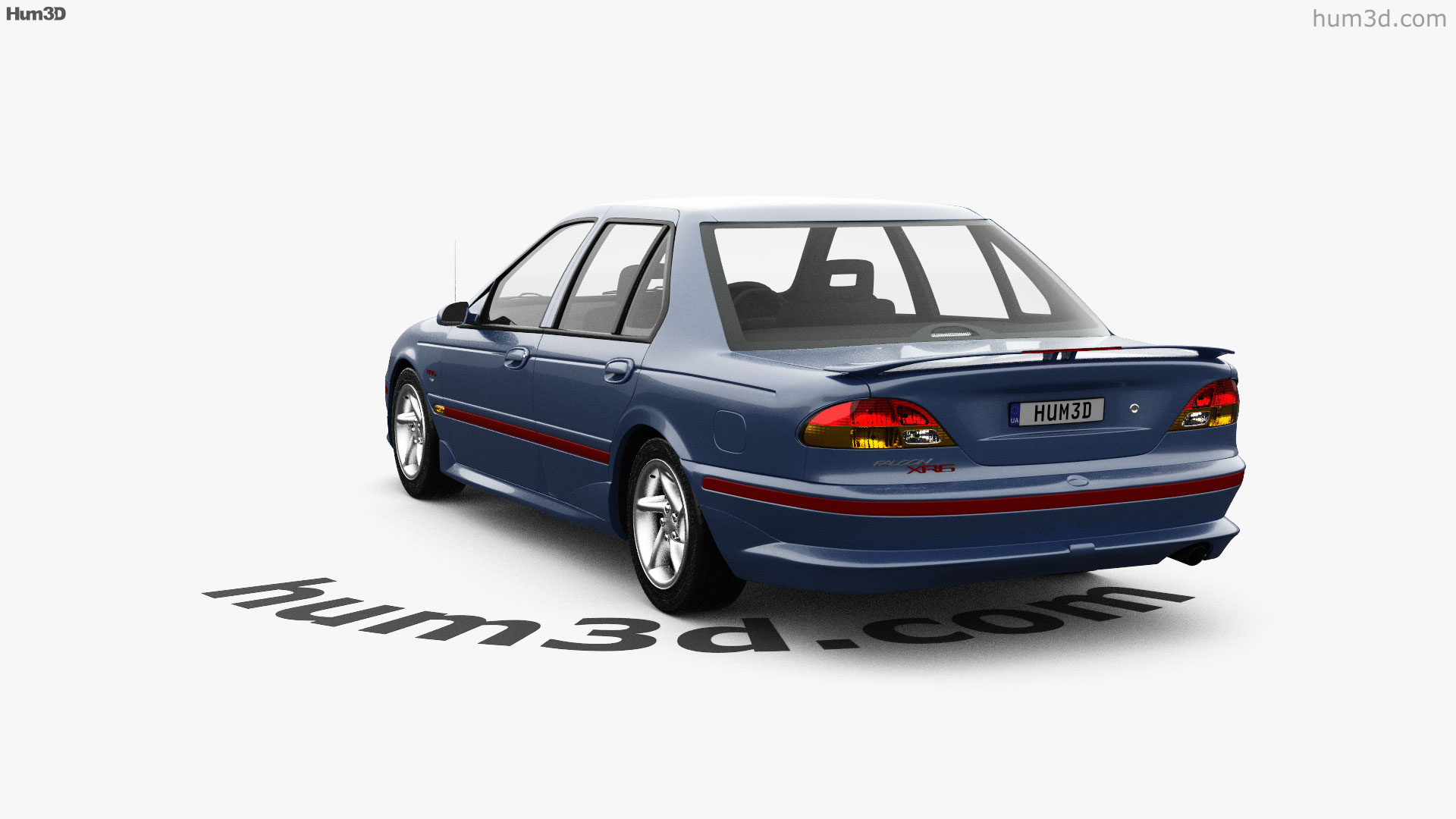 360 view of Ford Falcon XR6 2010 3D model - 3DModels store