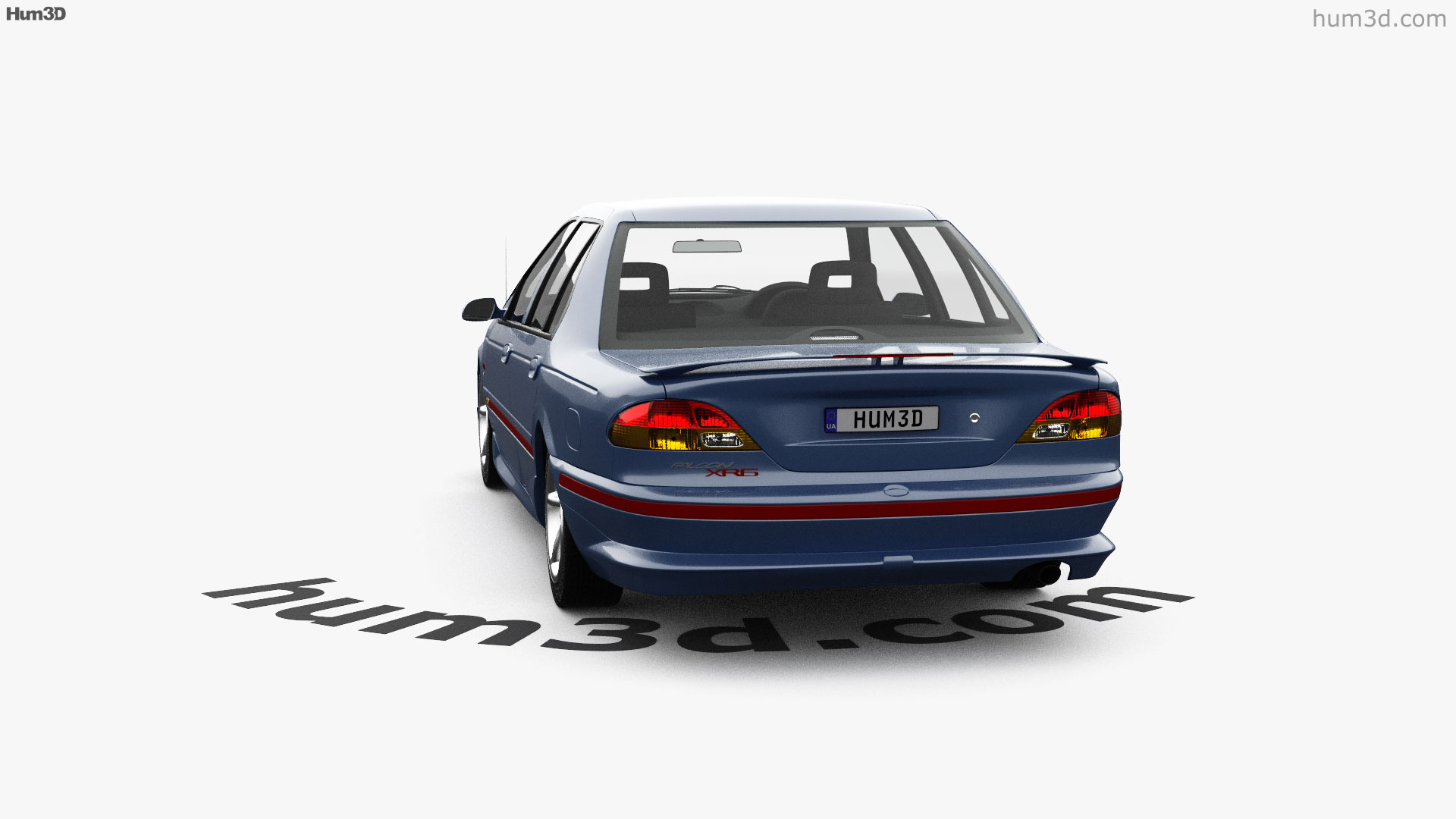 360 view of Ford Falcon XR6 2010 3D model - 3DModels store