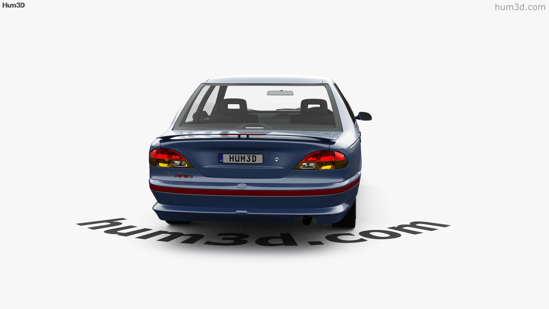 360 view of Ford Falcon XR6 2010 3D model - 3DModels store