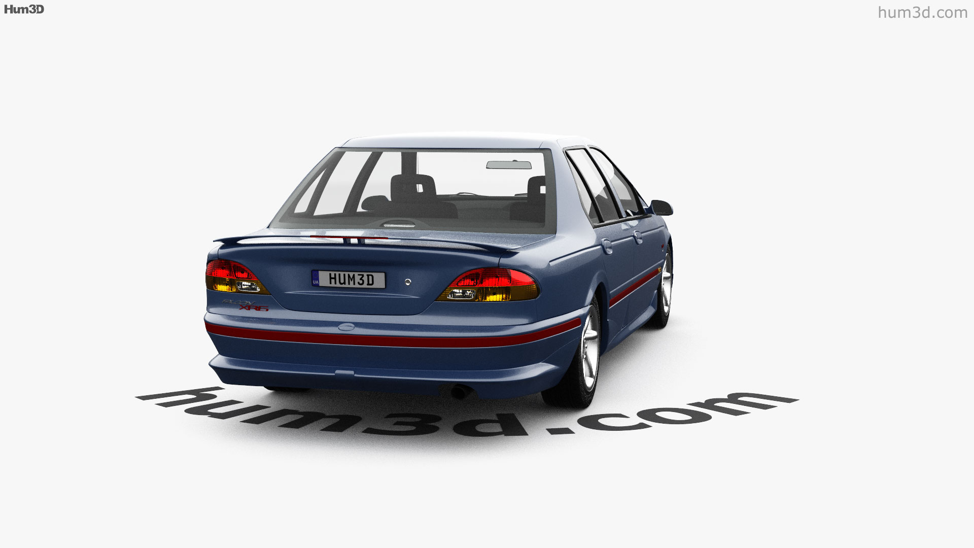 360 view of Ford Falcon XR6 2010 3D model - 3DModels store
