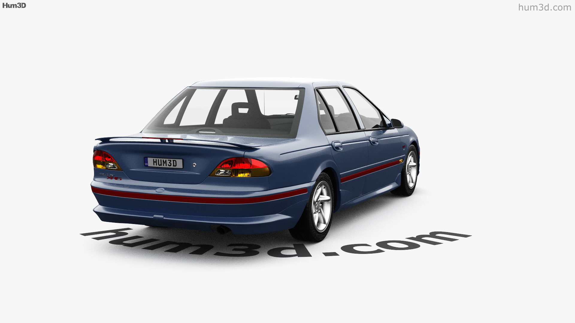 360 view of Ford Falcon XR6 2010 3D model - 3DModels store