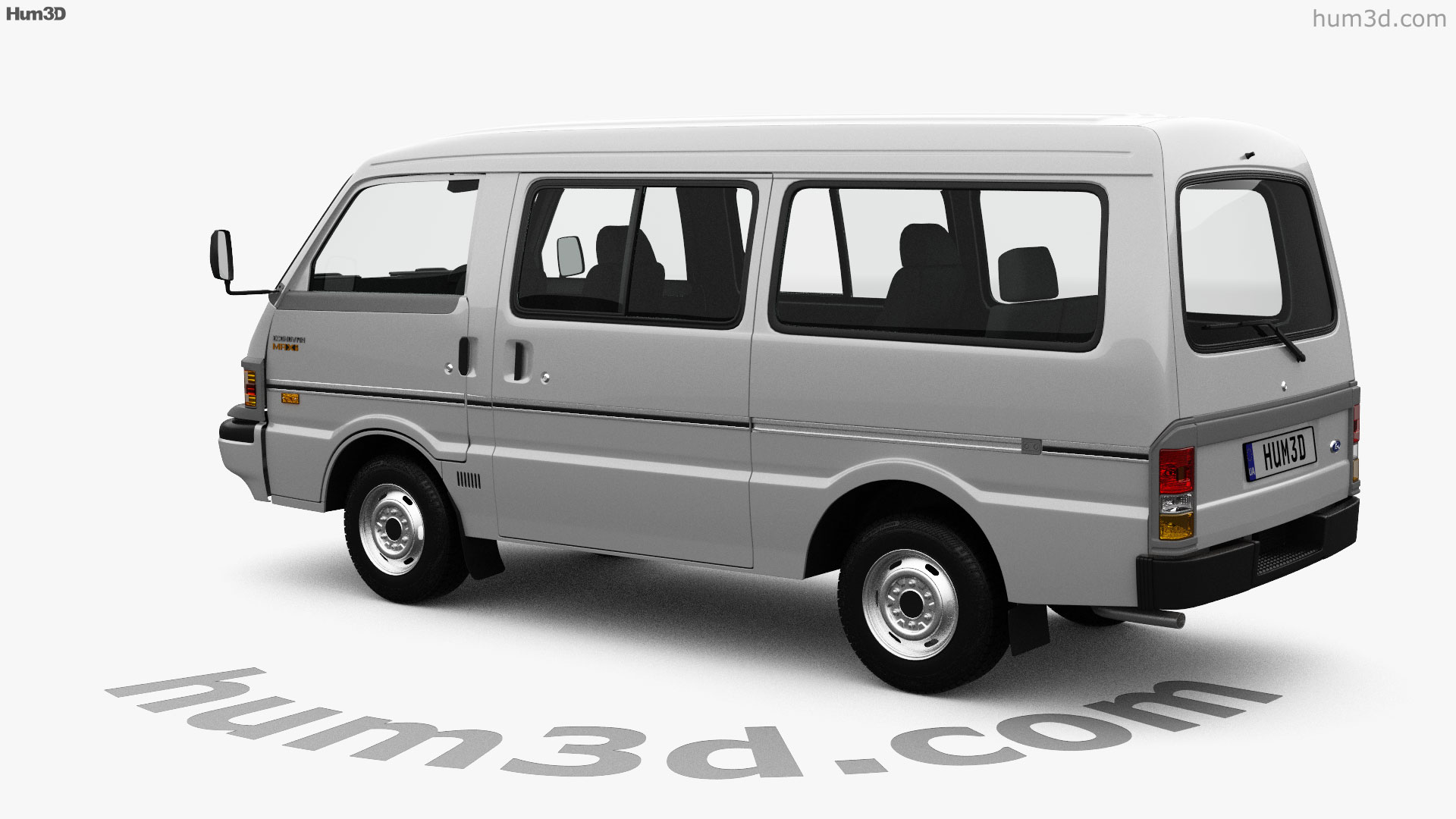 360 view of Ford Econovan Passenger Van 1986 3D model - 3DModels store