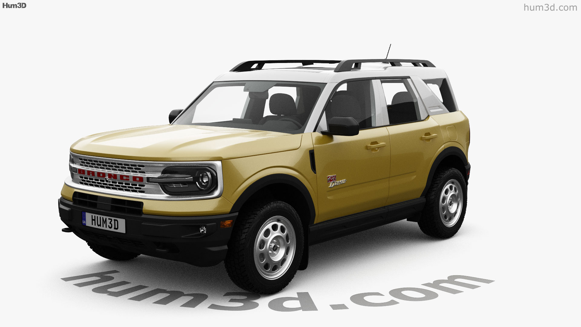 360 view of Ford Bronco Sport Heritage Limited Edition 2024 3D model ...