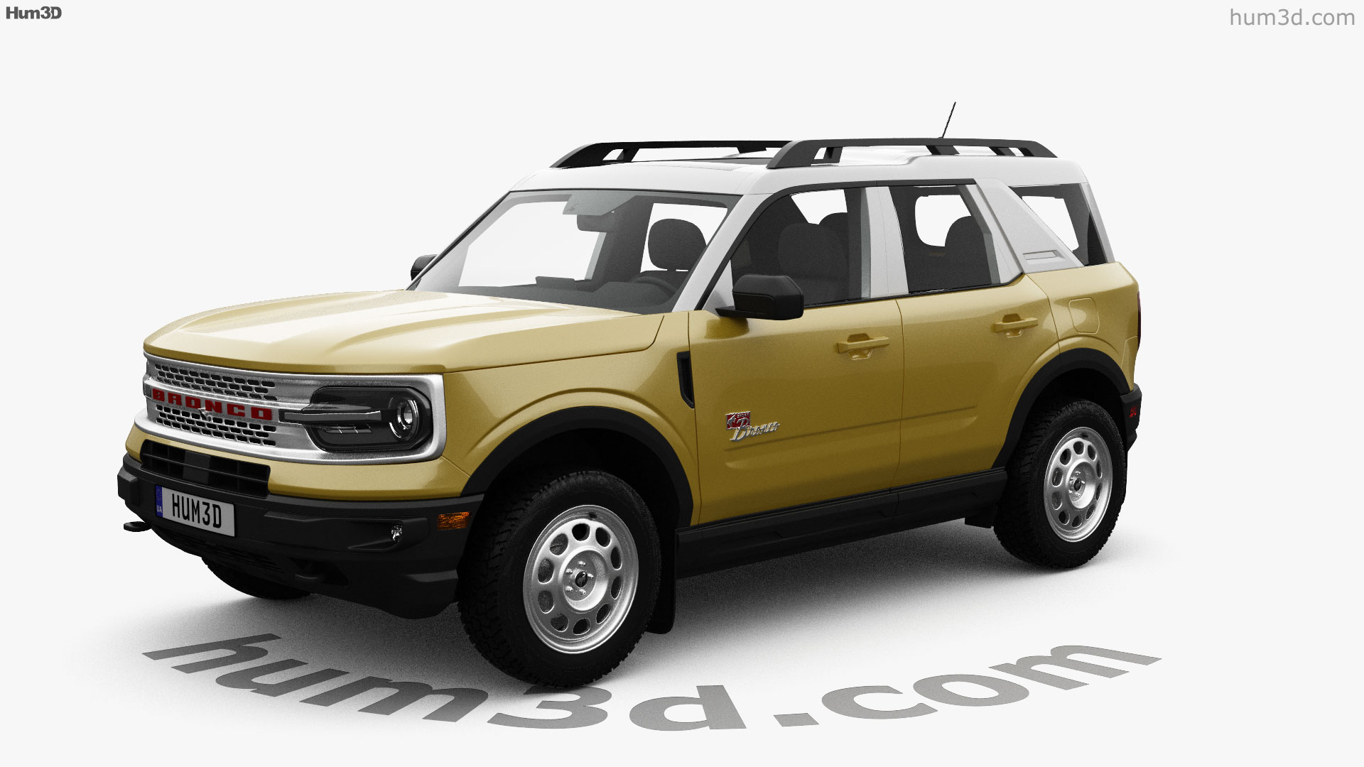 360 view of Ford Bronco Sport Heritage Limited Edition 2024 3D model ...