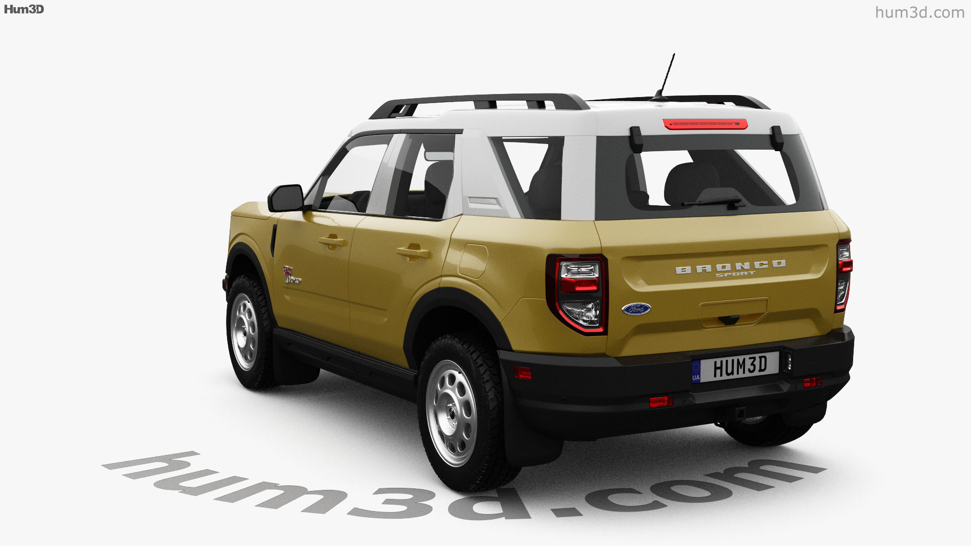 360 view of Ford Bronco Sport Heritage Limited Edition 2024 3D model ...