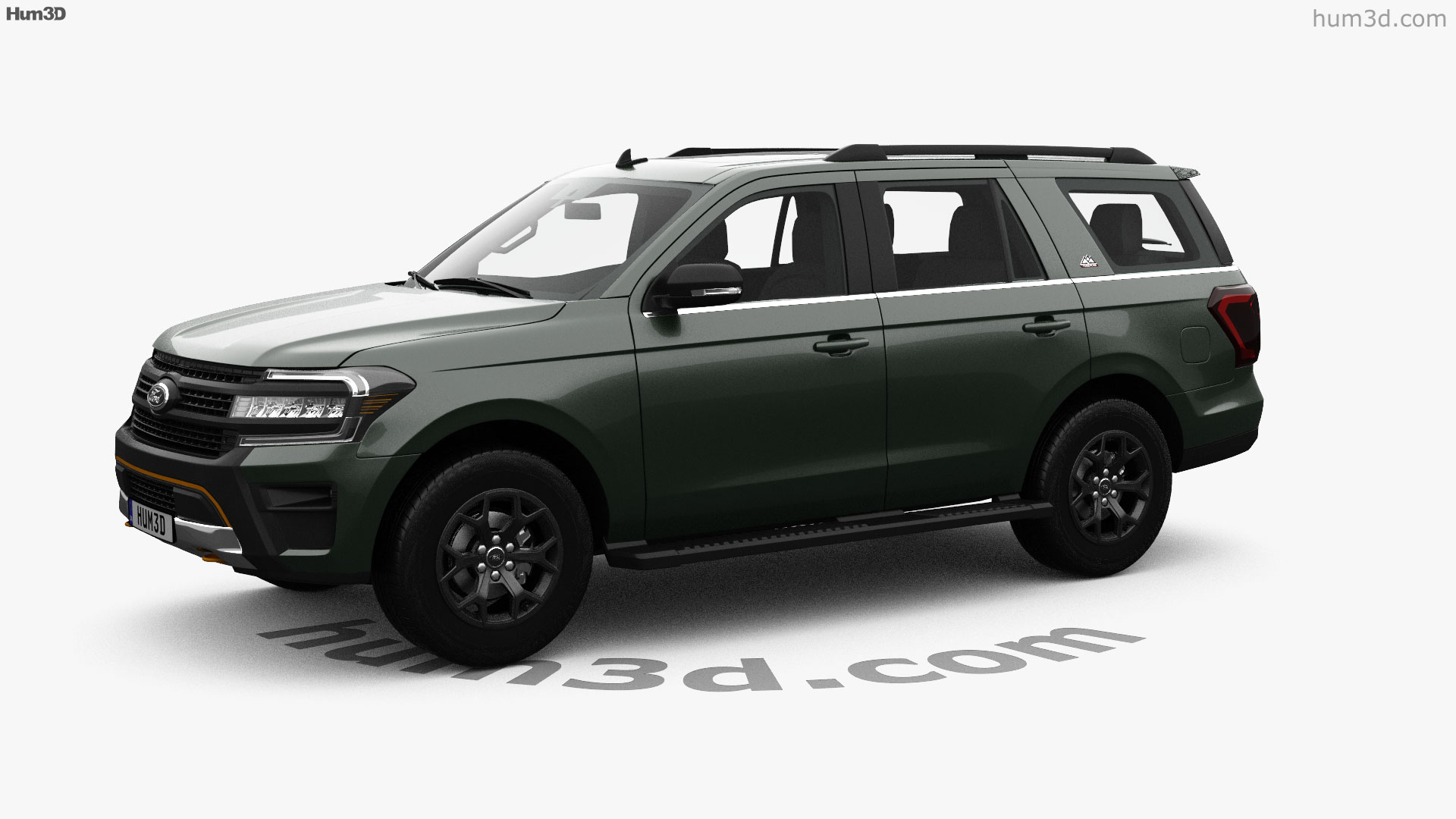 360 view of Ford Expedition Timberline 2024 3D model - 3DModels store