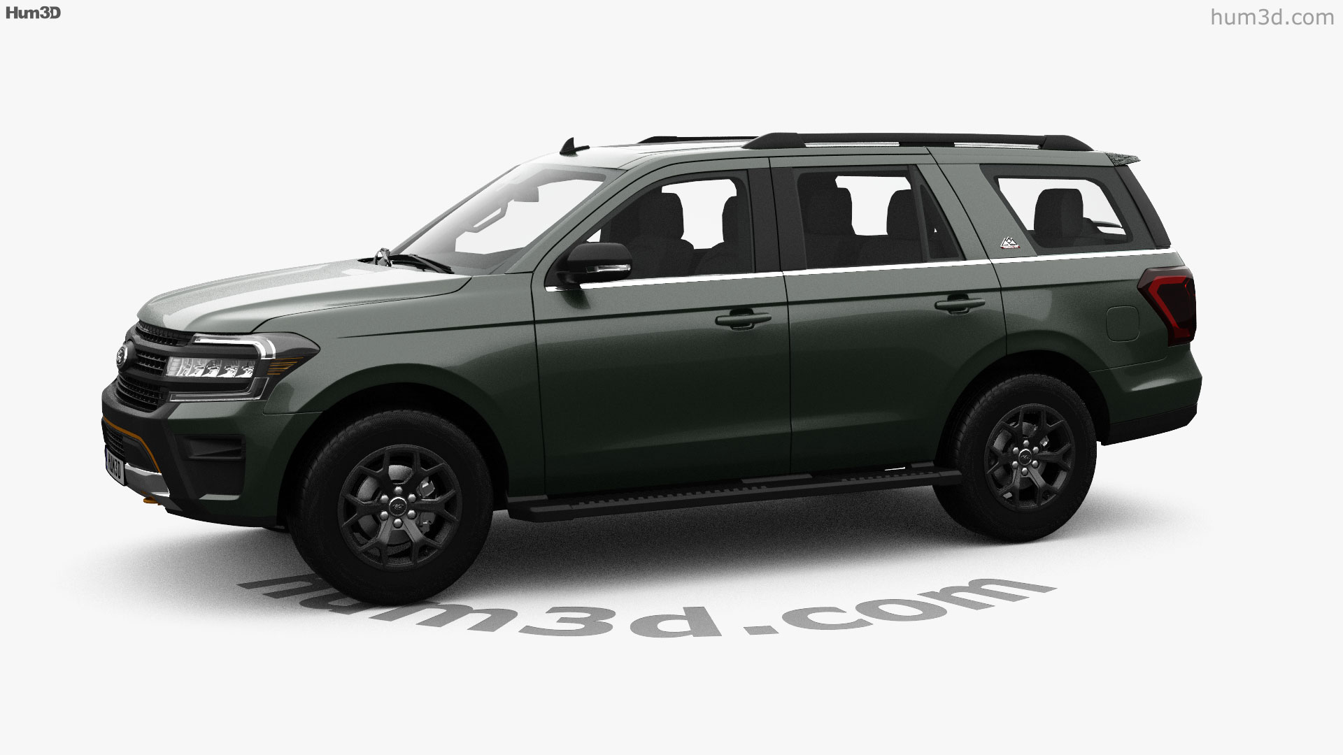 360 view of Ford Expedition Timberline 2024 3D model - 3DModels store