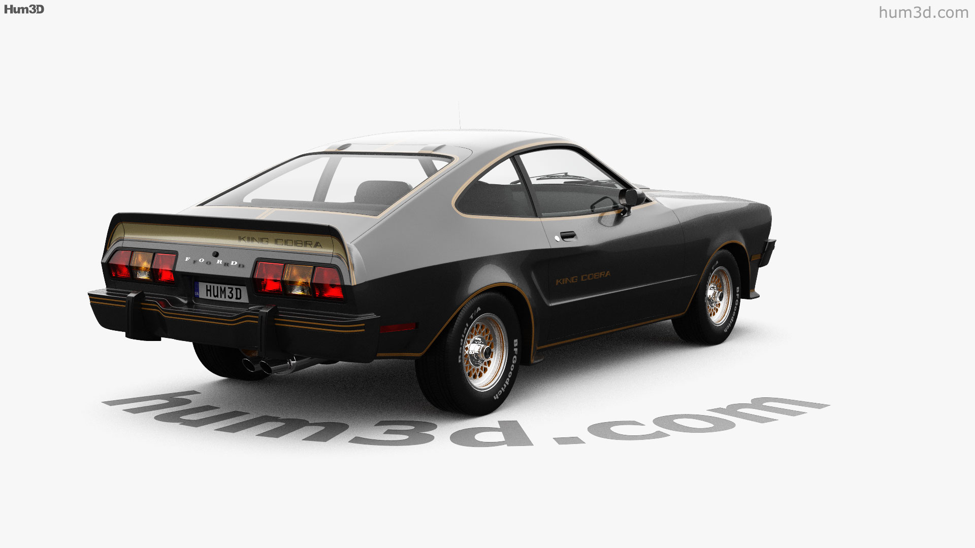 360 view of Ford Mustang King Cobra 1981 3D model - 3DModels store